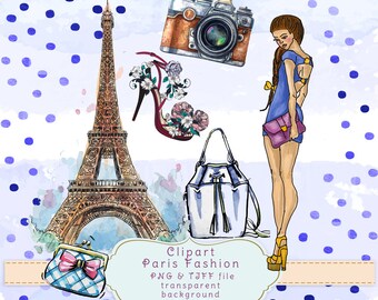 Paris clipart | Etsy