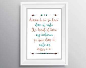 Matthew 25 | Etsy