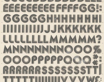 Dry transfer letters | Etsy