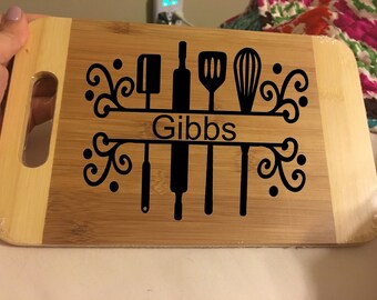 Cutting board decal | Etsy