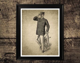 Sailor print | Etsy