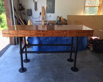 Butcher block table | Etsy