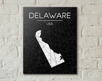 Delaware poster | Etsy