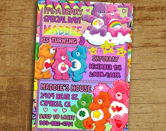 Care bears card | Etsy