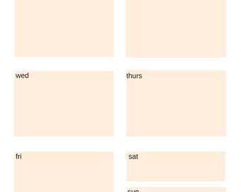 Weekly planner sheet | Etsy