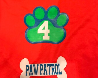 Paw patrol shirt | Etsy