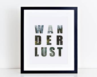 Wanderlust poster | Etsy