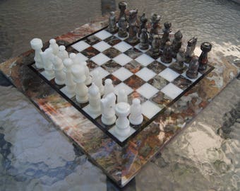 Marble chess set | Etsy