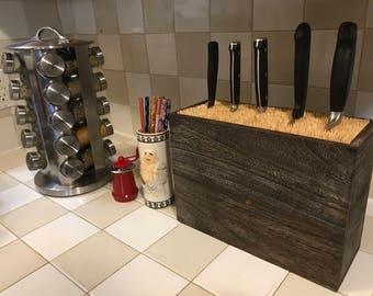 Knife block | Etsy