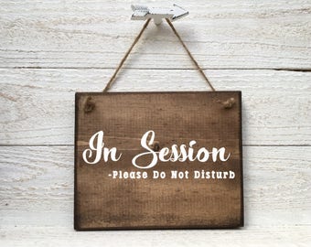 In session sign | Etsy
