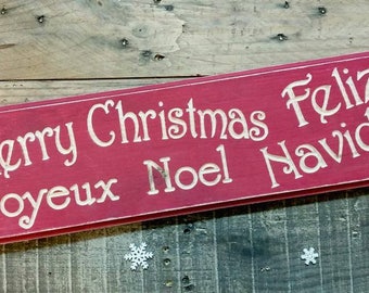 Joyeux noel sign | Etsy