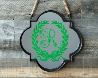 Monogram wall art | Etsy