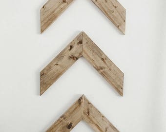 Chevron wall decor | Etsy