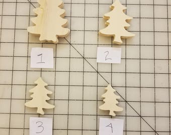 Wood tree cutouts | Etsy