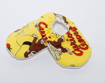 Curious george shoes | Etsy
