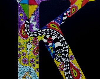 Letter k print | Etsy