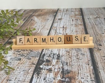 Scrabble sign | Etsy
