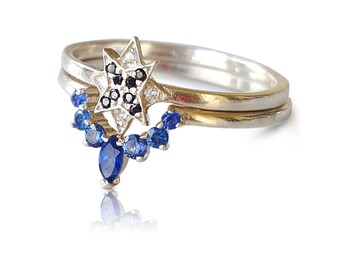 Star engagement ring | Etsy