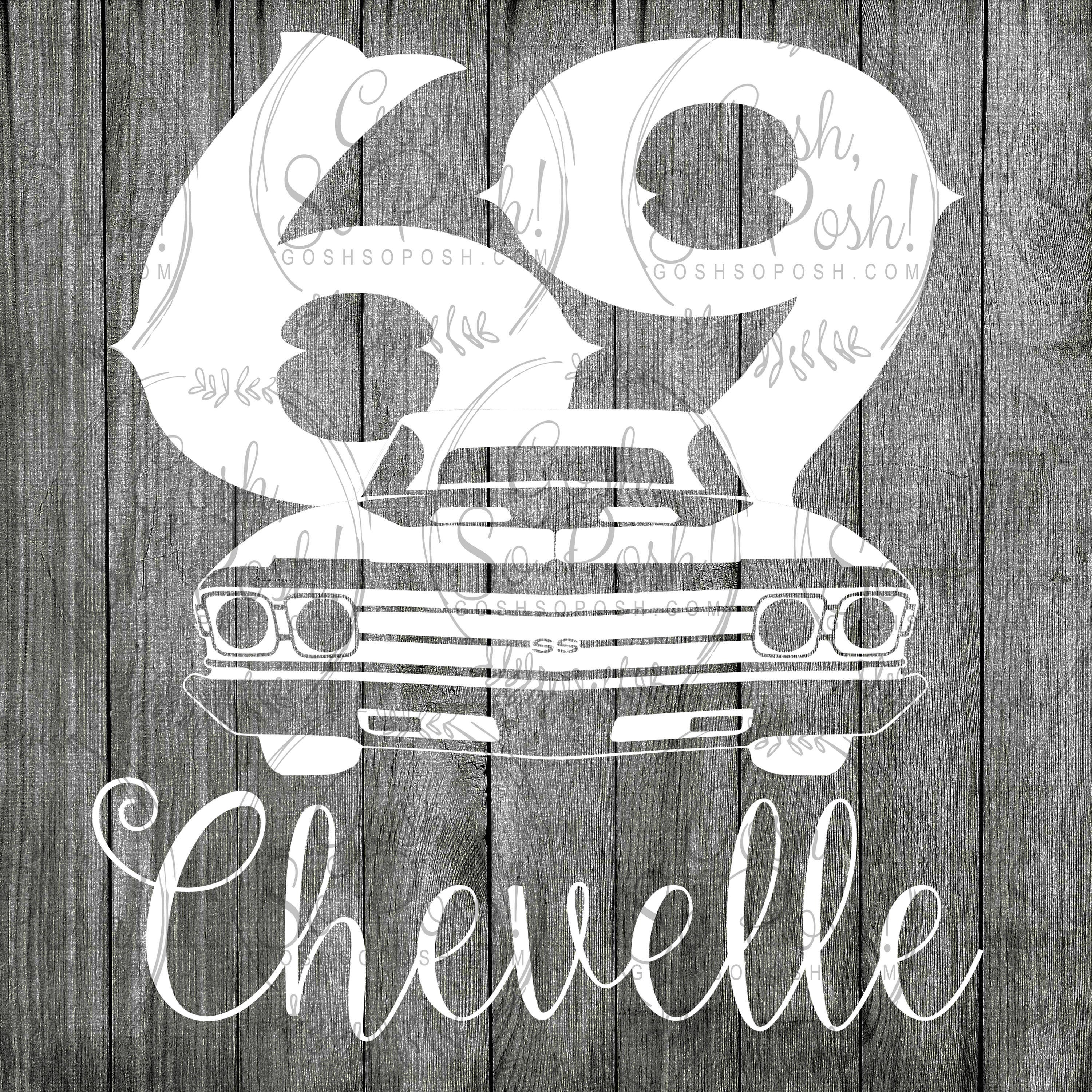 69 Chevelle SVG Instant Digital Download Vector file