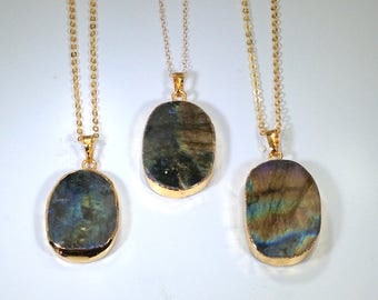 Labradorite necklace | Etsy