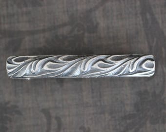 Silver barrette | Etsy