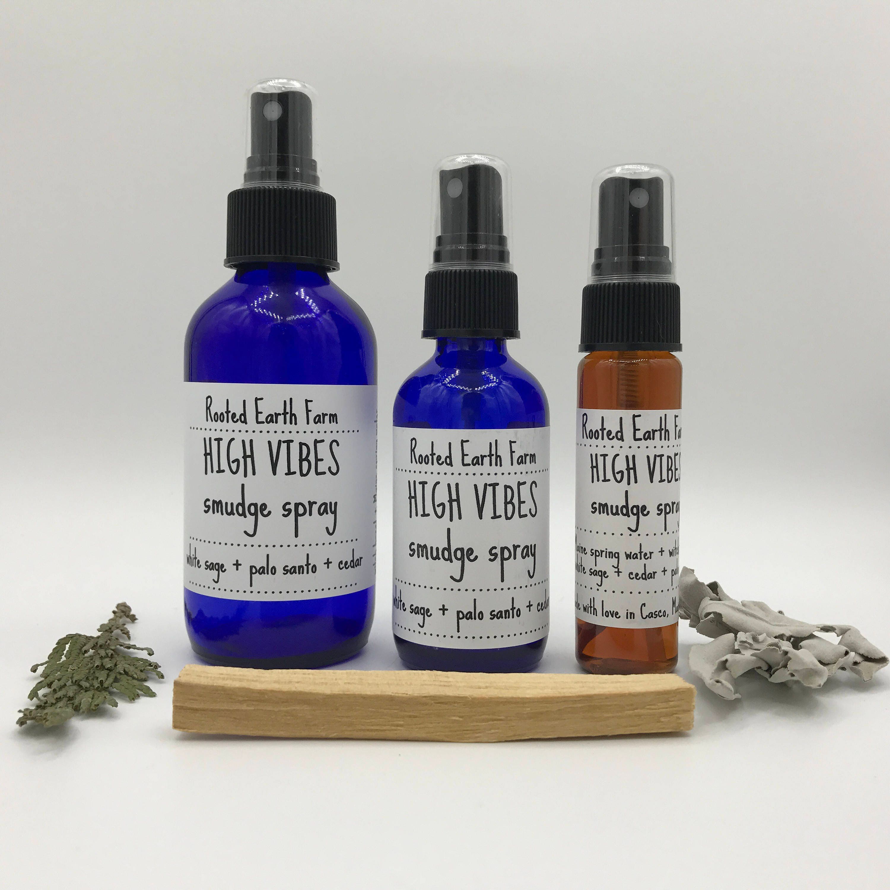 Palo Santo Smudge Spray High Vibes Smudge Spray Liquid