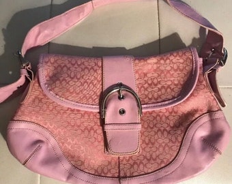 Pink coach handbag | Etsy