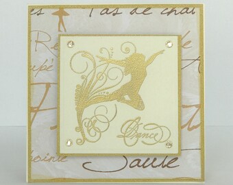 Dance recital card | Etsy