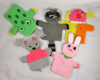 Frog hand puppet | Etsy