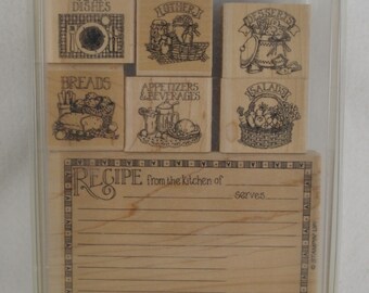 Recipe card stamp | Etsy