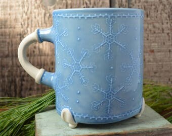 Snowflake mug | Etsy