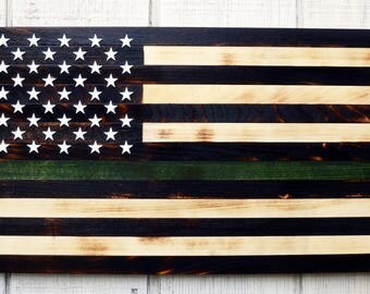 Military wood flag | Etsy