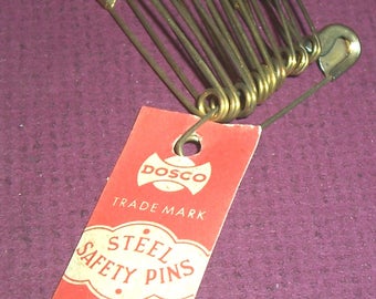 Vintage safety pins | Etsy