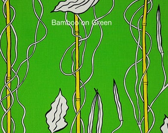 Bamboo print fabric | Etsy