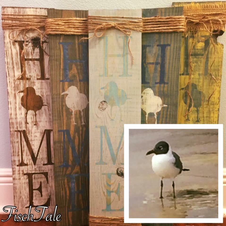 Seagull Home Sign Welcome Seagull sign Home sign with