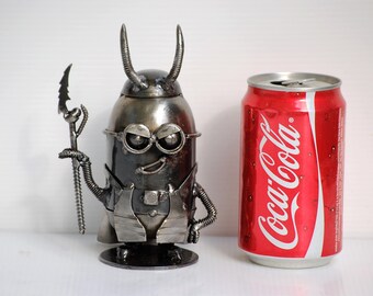 Metal Sculpture Mini robot 5small Super Hero metal model
