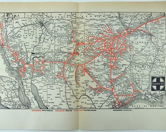 Santa fe railroad | Etsy