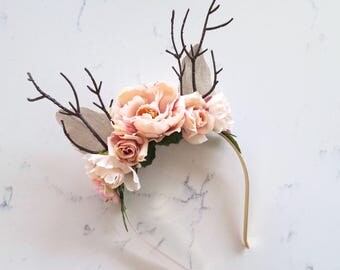 Deer Ears with Headband-Reindeer headband Halloween