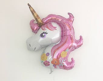 Unicorn balloon | Etsy