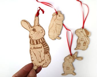 Rabbit ornament | Etsy