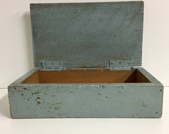 Painted wood box | Etsy