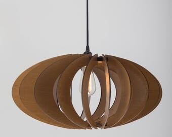 Wood light fixture | Etsy