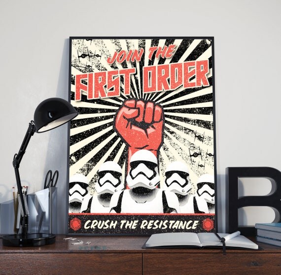 Star Wars Propaganda Poster: Join the First Order Crush the