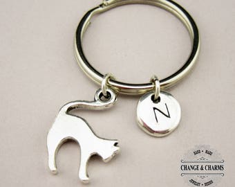 Cat keychain | Etsy
