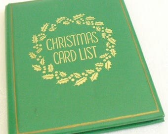 Christmas card list | Etsy