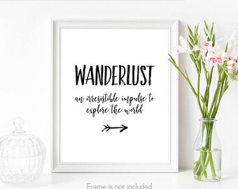 Wanderlust poster | Etsy