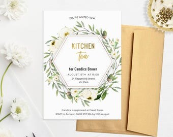 Kitchen tea invite | Etsy