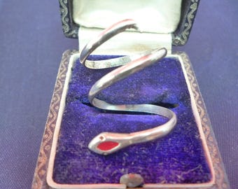 Silver snake ring | Etsy