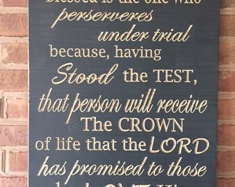 Bible verse sign | Etsy