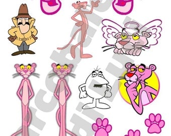 Pink panther sticker | Etsy